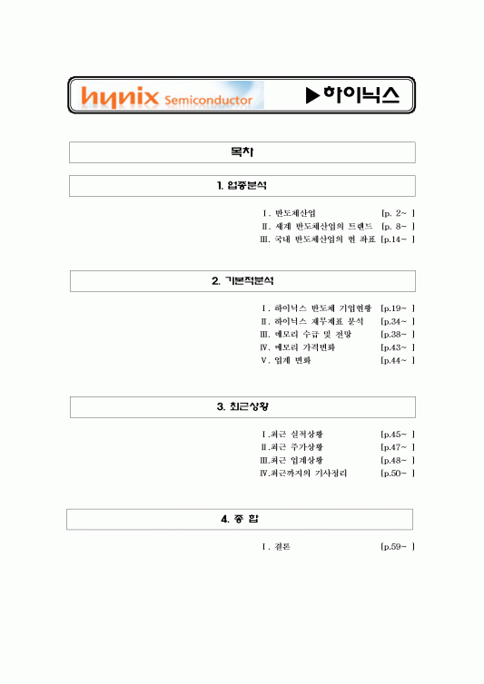 하이닉스 [반도체산업]