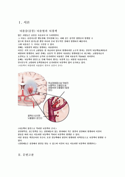 뇌경색 [ 뇌출혈 ] case study 컨퍼런스 - 성인간호학 실습