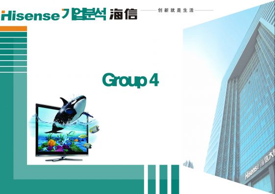 중국 하이센스 기업분석 PPT