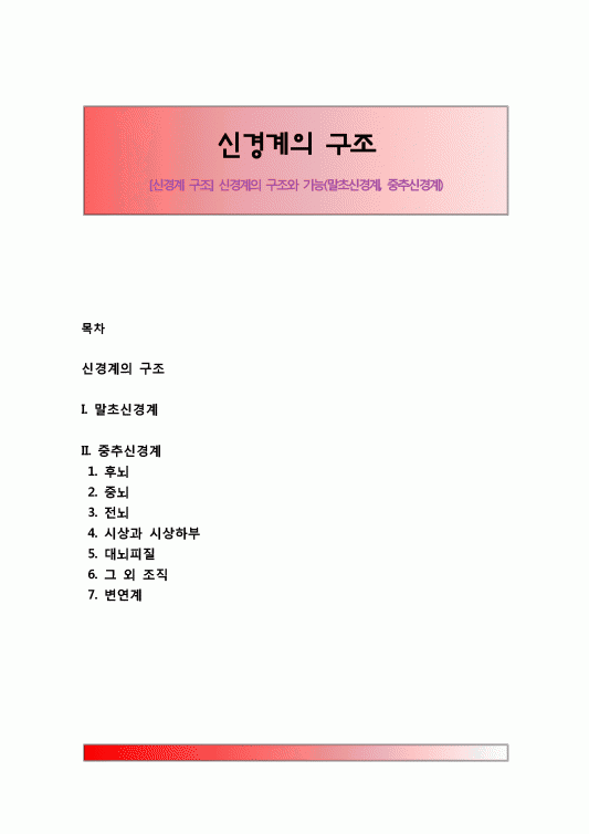 [신경계 구조] 신경계의 구조와 기능(말초신경계, 중추신경계)