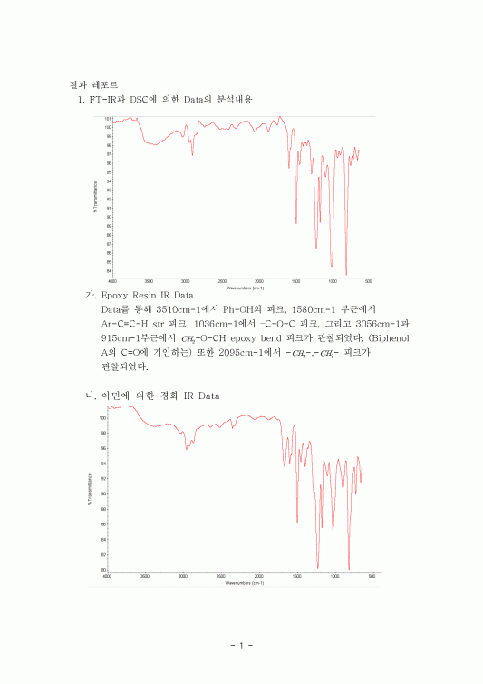에폭시 경화 결과 레포트