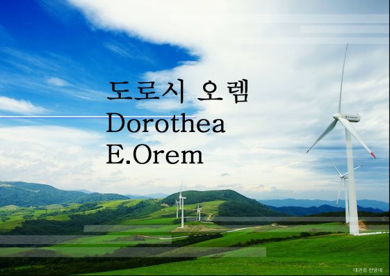 [간호이론] 오렘 자가간호 결핍이론, OREM이론