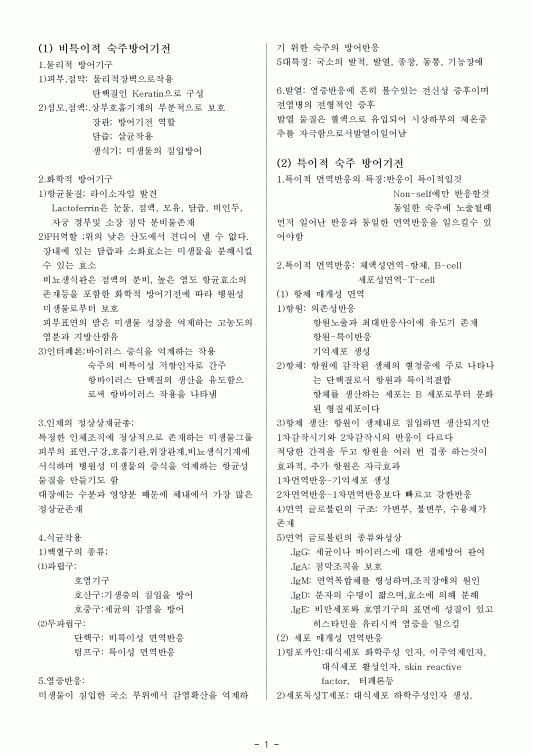 (간호학과) 미생물 요약 총정리
