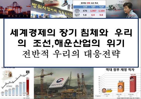 세계경제의 장기 침체와 우리의 조선, 해운산업의 위기 전반적 우리의 대응전략  (조선산업)