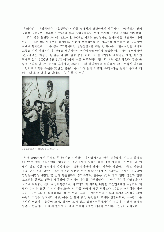 근현대사의 쟁점 일제 식민지정책