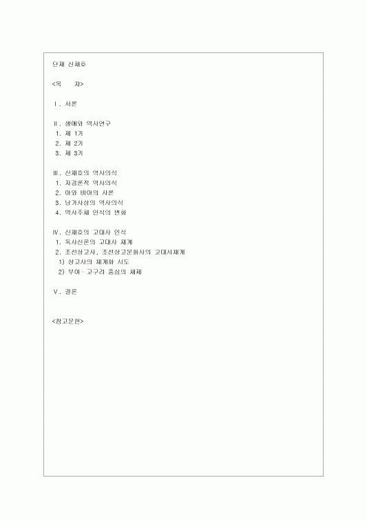 단재 신채호 [인문과학]