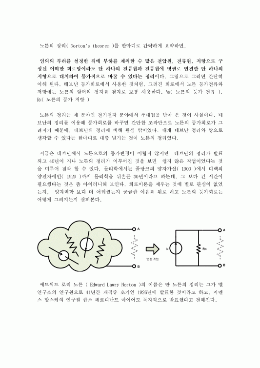 노튼의 정리 증명