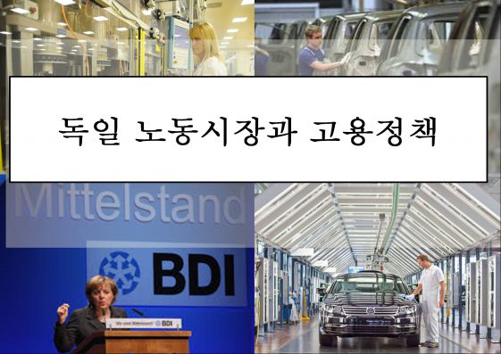독일 노동시장과 고용정책