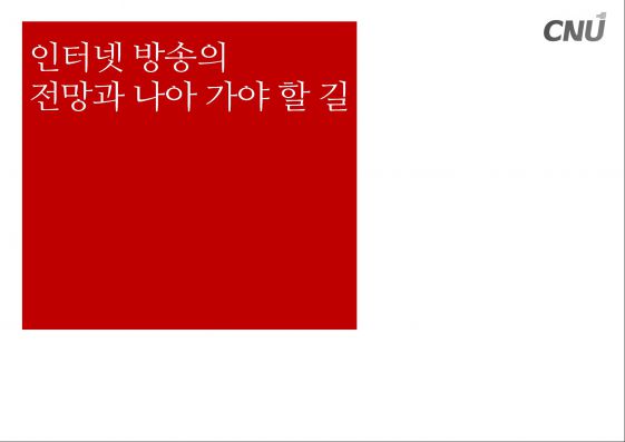 인터넷 방송의 전망,1인 미디어,인터넷방송의  개념과 특징,시장으로서의 인터넷 방송,인터넷방송의 문제점