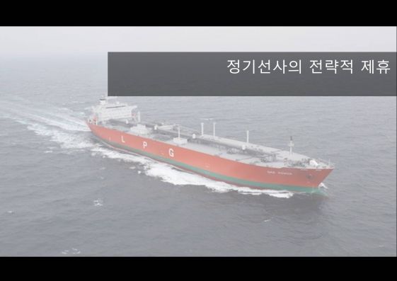 정기선사의 전략적 제휴,전략적 제휴 현황,제휴그룹과 글로벌 선사,글로벌 정기선사