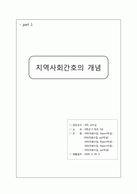[지역사회간호학] 지역사회간호의 개념