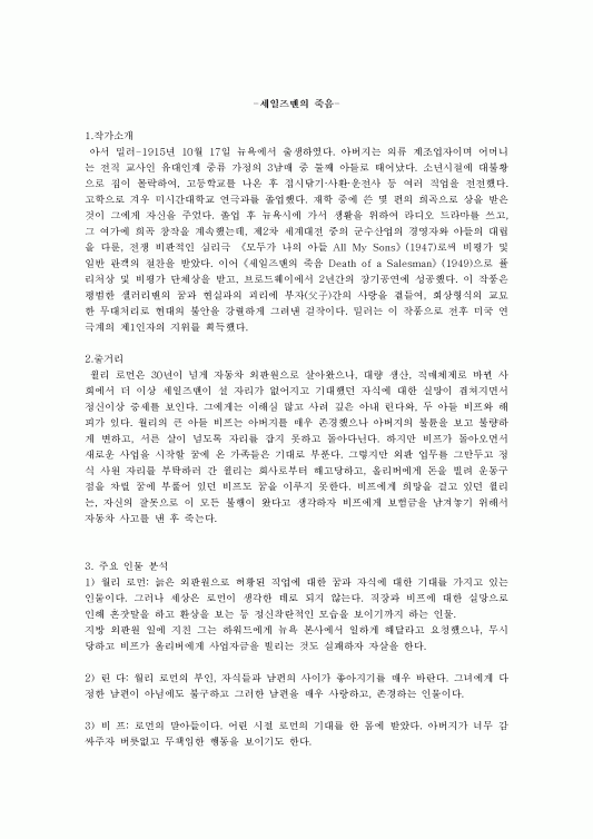 독서와_토론-세일즈맨의_죽음,-세일즈맨의 죽음-,아서 밀러