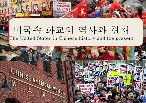 [사회과학] 미국속 화교의 역사와 현재[The United States in Chinese history and the present]
