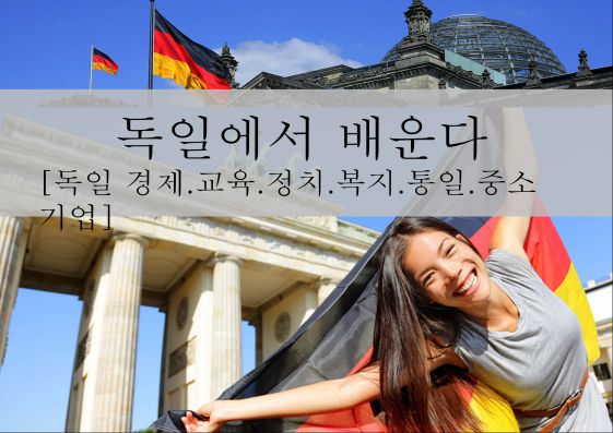 독일에서 배운다 (독일 경제.교육.정치.복지.통일.중소기업)