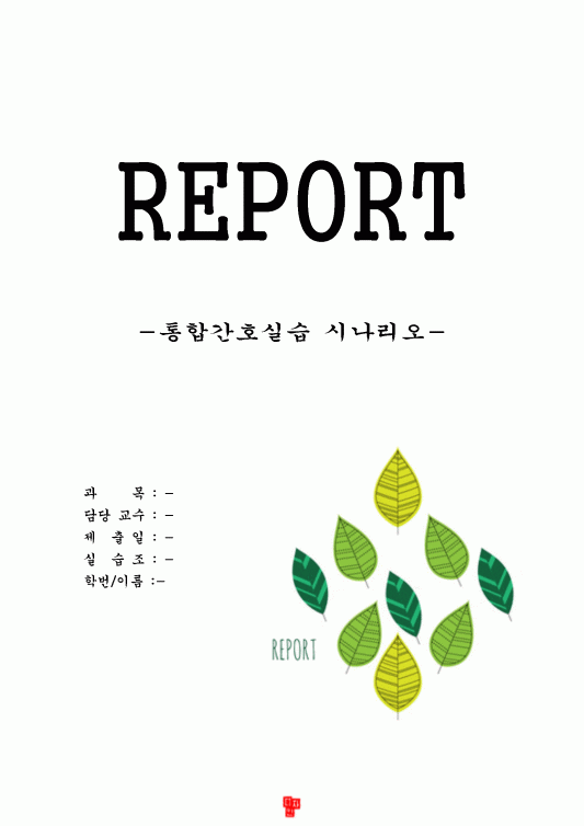 시나리오 위궤양 간호과정
