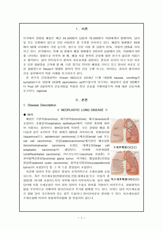 강력추천) 내과 case 폐암 lung cancer NEOPLASTIC LUNG