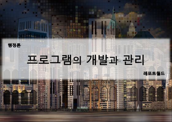 행정론 - 프로그램의 개발과 관리 ( 프로그램의 개념과 중요성, 프로그램 개발시 고려요소, 프로그램개발을 위한 욕구사정, 프로그램의 개발과정, 프로그램의관리 )