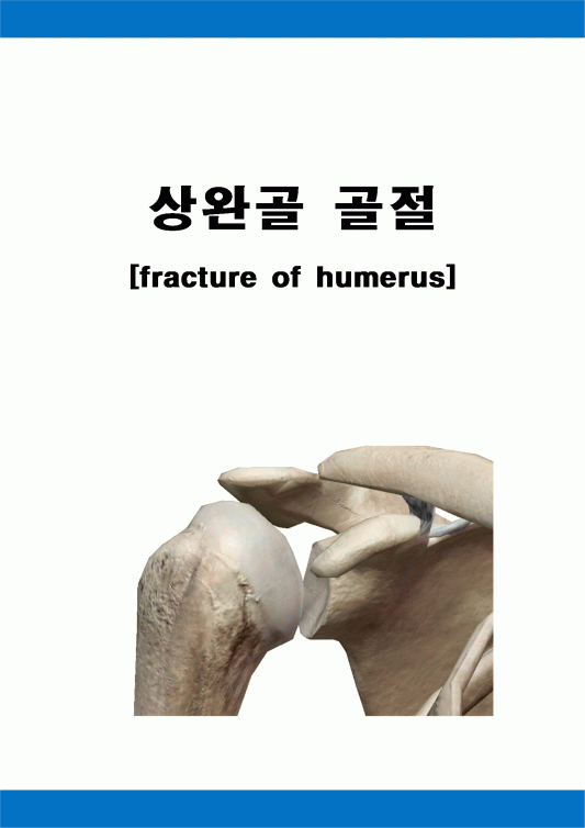 상완골 골절[fracture of humerus] 케이스 스터디