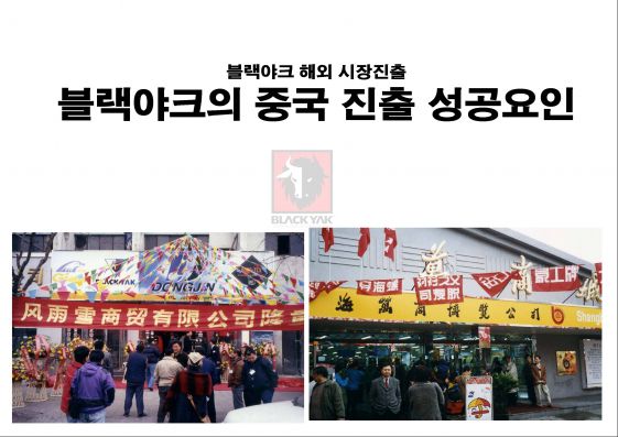 블랙야크 해외 시장진출 블랙야크의 중국 진출 성공요인 - 블랙야크 중국 마케팅