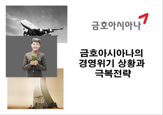 금호아시아나의 경영 : 금호아시아나의 경영위기 상황과 극복전략