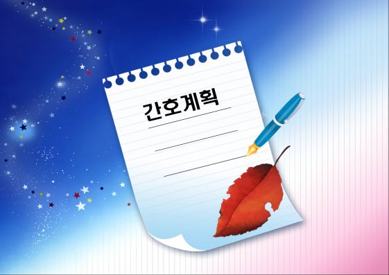 간호계획 레포트 자료