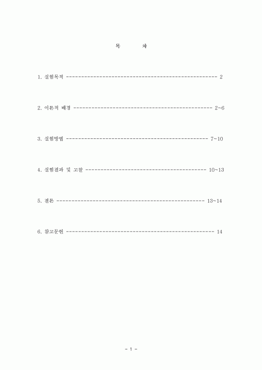 (선문대) 재료기초실험Ⅱ 중간실험레포트
