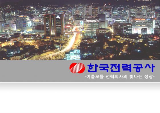 국제경영사례 <한국전력공사>