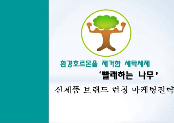 환경호르몬을 제거한 세탁세제 ‘빨래하는 나무’ 신제품 브랜드 런칭 마케팅전략