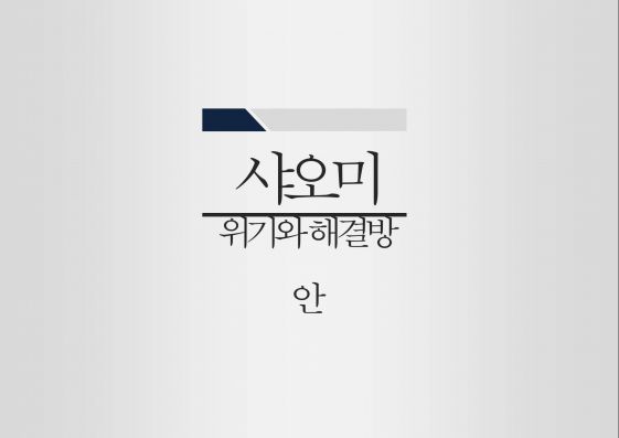 샤오미 위기와 해결방안 [샤오미 경영전략]