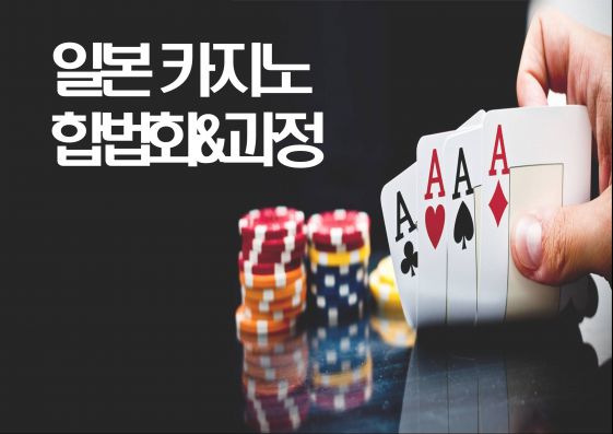 [일본 카지노] 일본 카지노합법화&과정