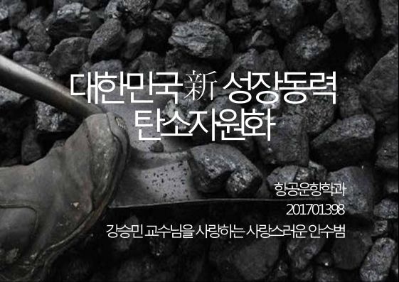 대한민국 신 성장동력: 탄소자원화