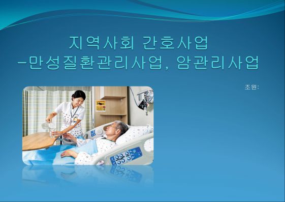 지역사회 간호사업 ppt