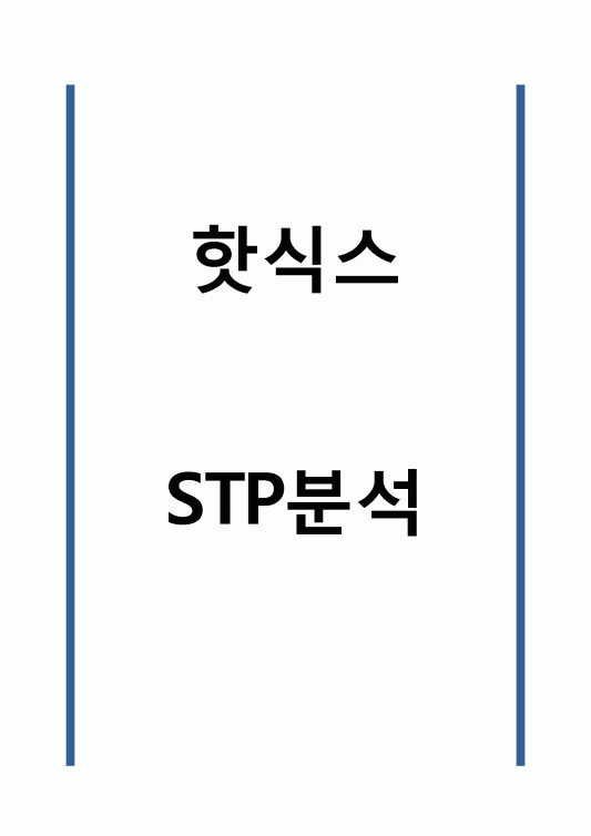 핫식스 STP분석