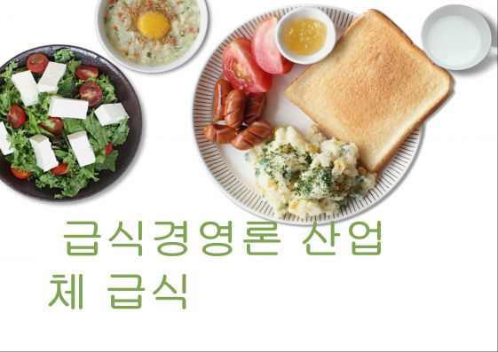 급식경영론 산업체 급식