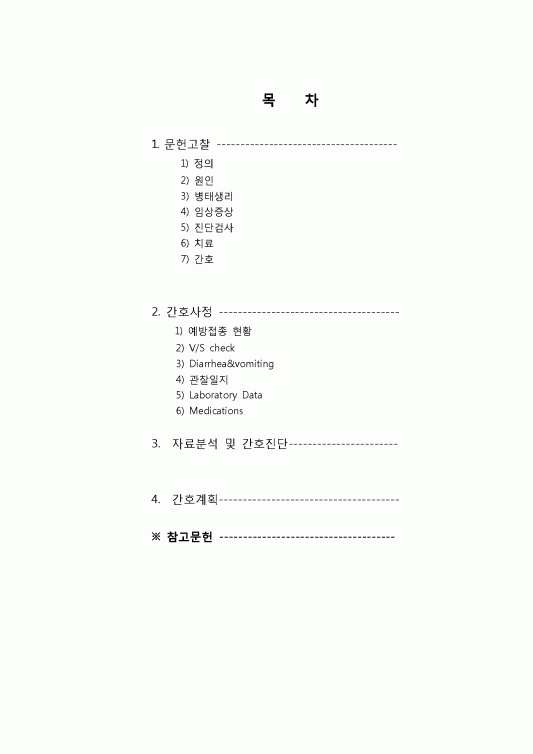 급성 위장염(AGE  Acute Gastroenteritis)
