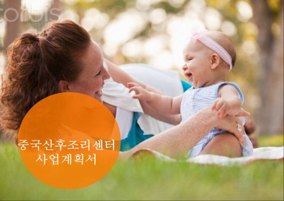 중국 산후조리센터 사업계획서