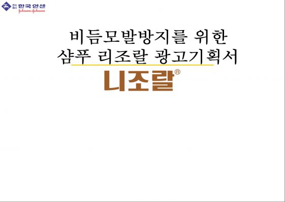 비듬모발방지를 위한 샴푸 리조랄 광고기획서