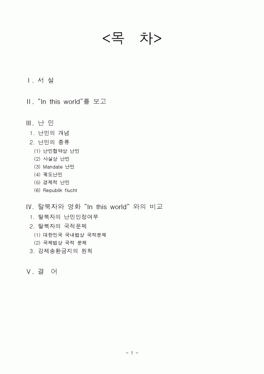 인디스월드 감상문