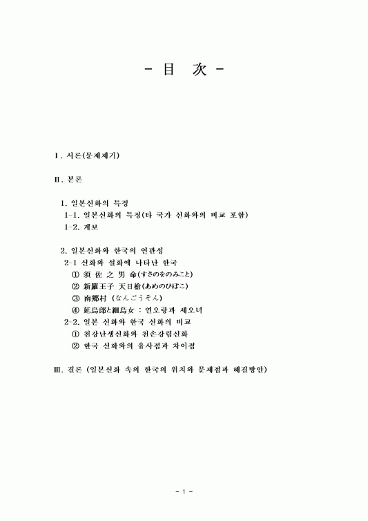 일본 신화와 한국과의 연관성