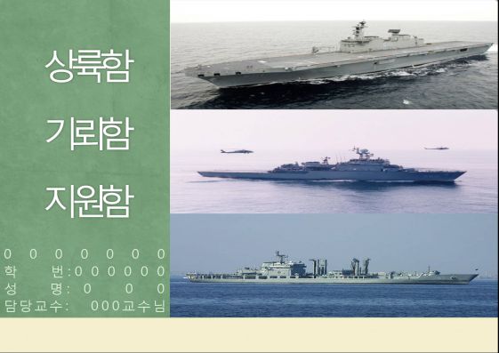 상륙함 기뢰함 지원함
