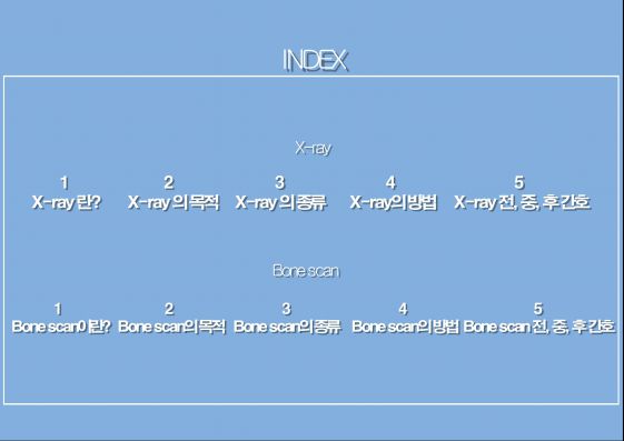 x-ray & bone scanppt 의 모든것이 있습니다
