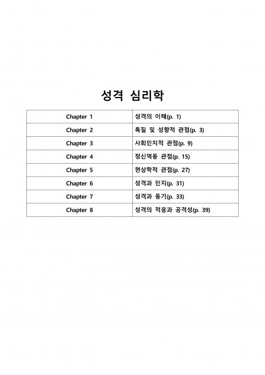 1 성격심리학 [전문상담교사 임용고시]