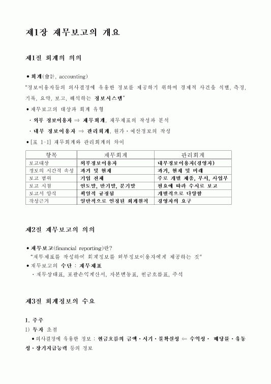 재무회계 서브노트