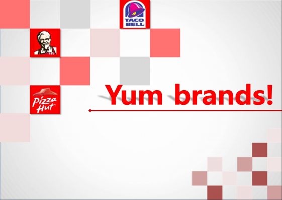 Yum brands 레포트 자료