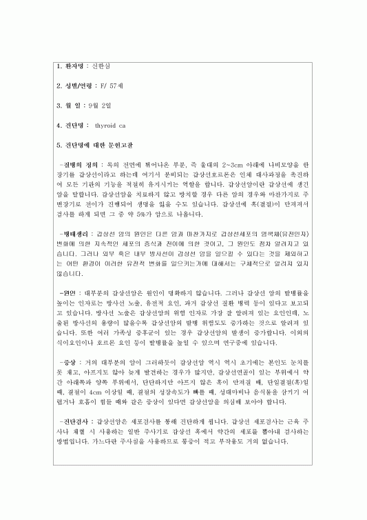 갑상선절제술 thyroidectomy  case