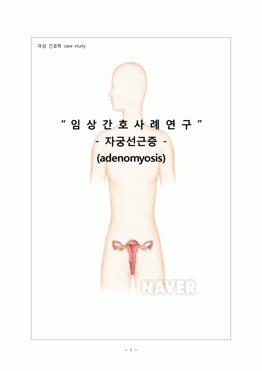 자궁선근종 adenomyosis case