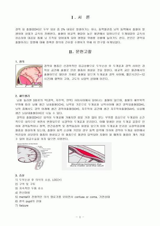 EDH case study 레포트 자료