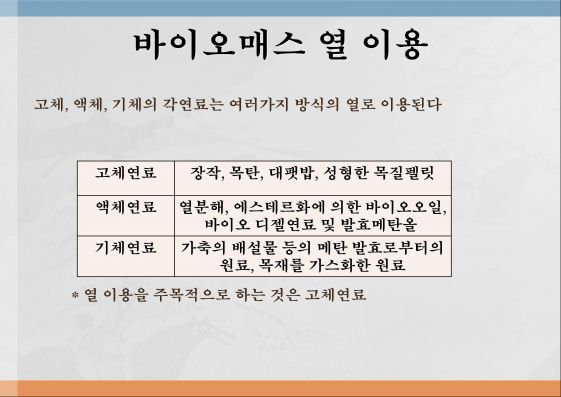 바이오매스 열 이용