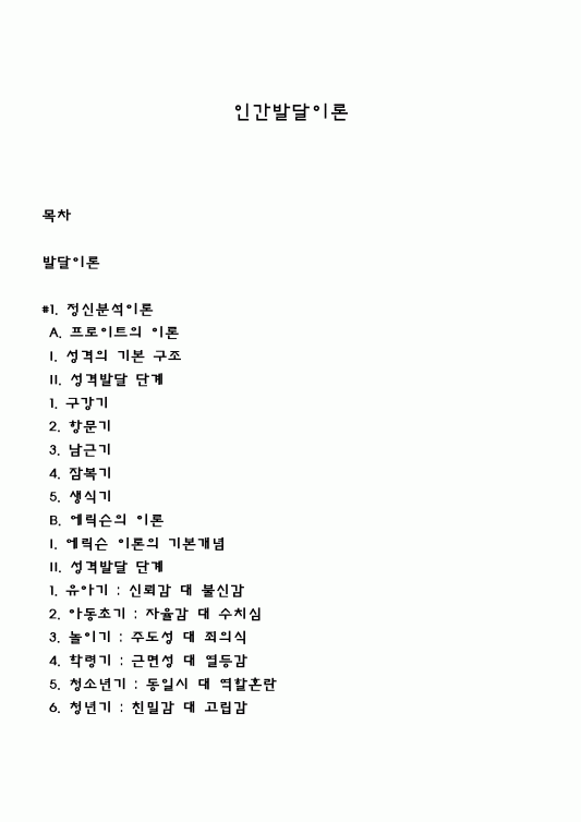 인간발달이론