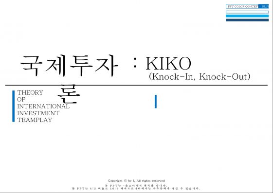투자론-키코 레포트 자료